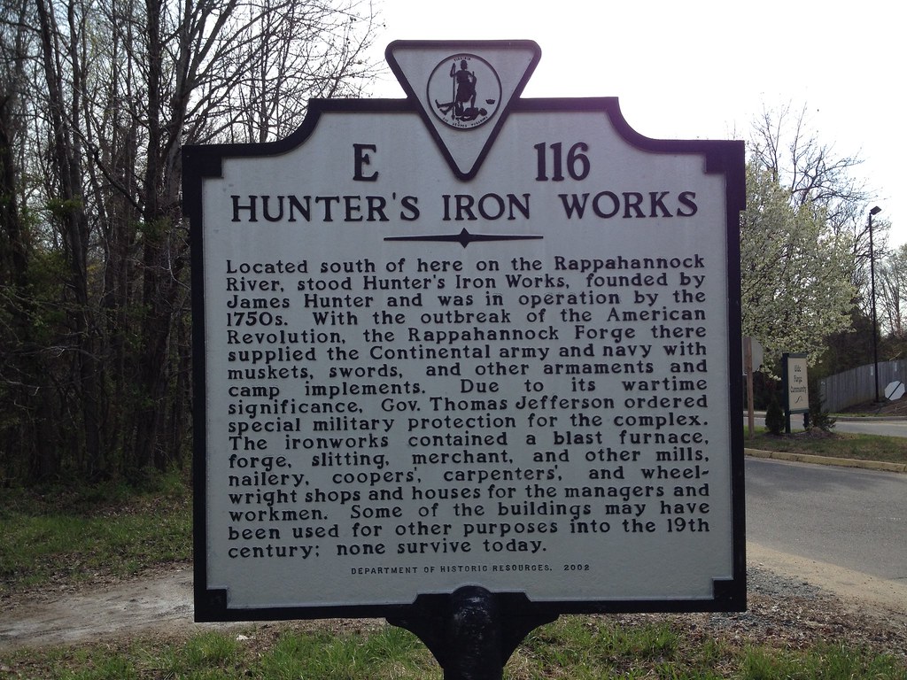 Hunter’s Iron Works Marker - Discover Stafford